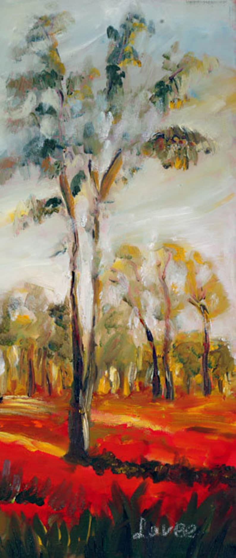 Vertical Art, Narrow Wall Art, Tree Wall Art, Living Room Wall Art ...