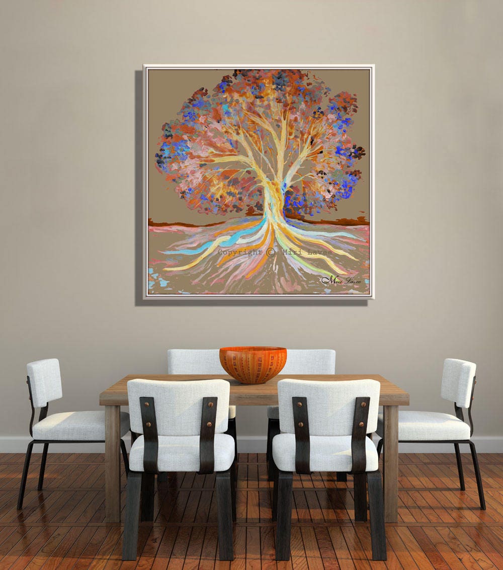Large Tree Wall Art for Living Room Decor, Landscape Wall Art, Nature ...