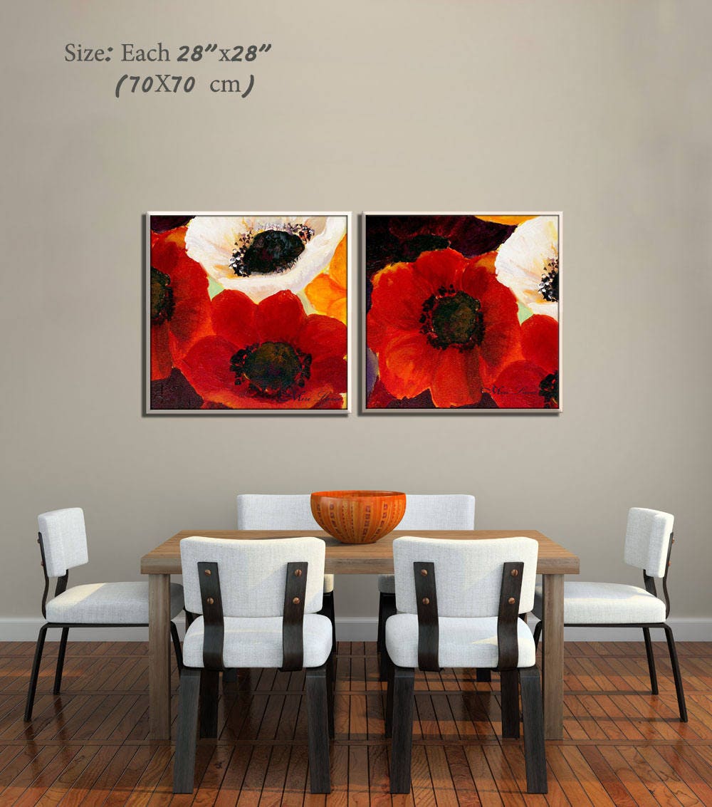 Flower Painting Set of Paintings Colorful Painting - Etsy