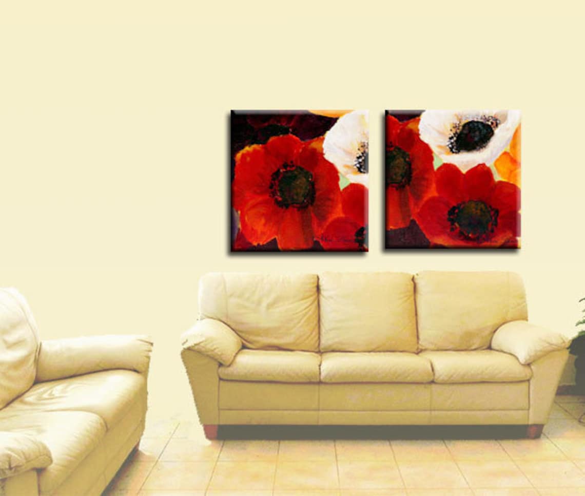 Flower Painting, Set of Paintings, Colorful Painting, Paintings on ...