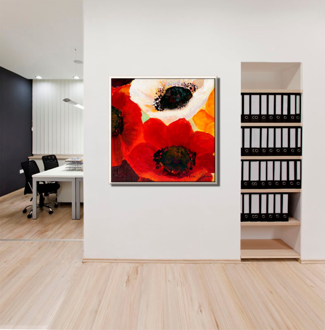 Large Flower Art Contemporary Art Large Wall Art Canvas - Etsy