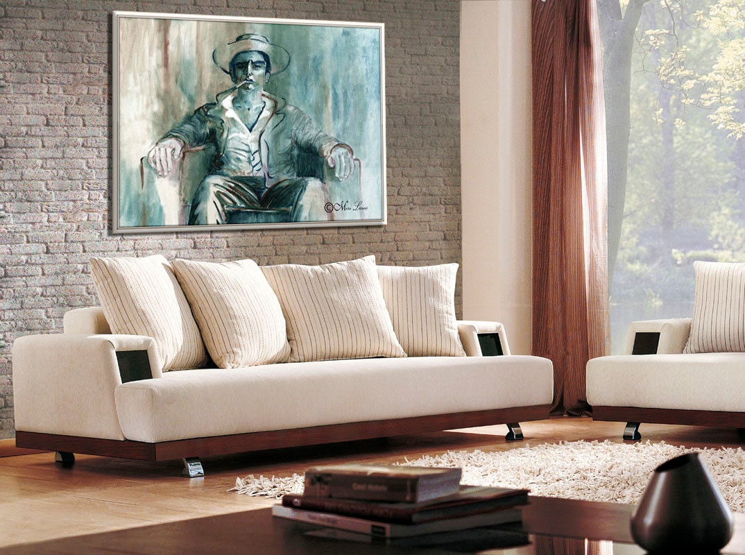 Extra Large Masculine Figure Wall Art, Contemporary Art Print ...