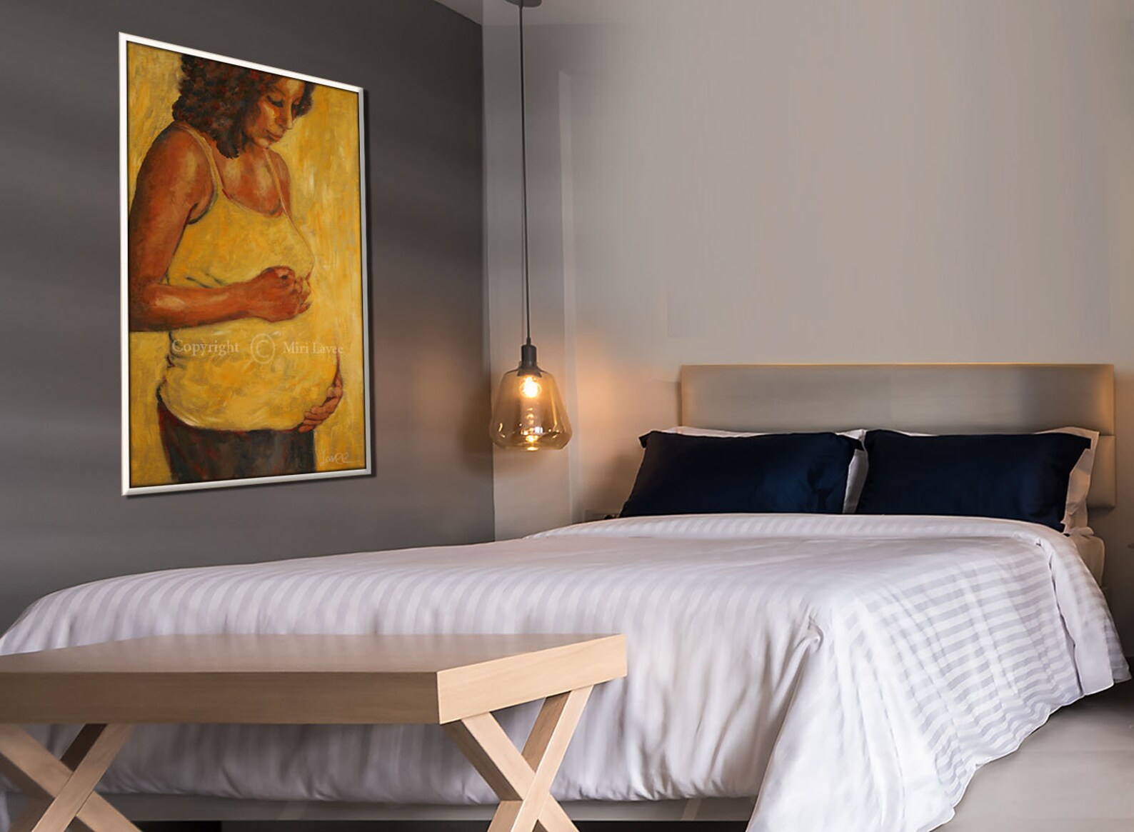 Pregnancy Gift Custom Painting, Custom Gifts, Customized Painting Art ...