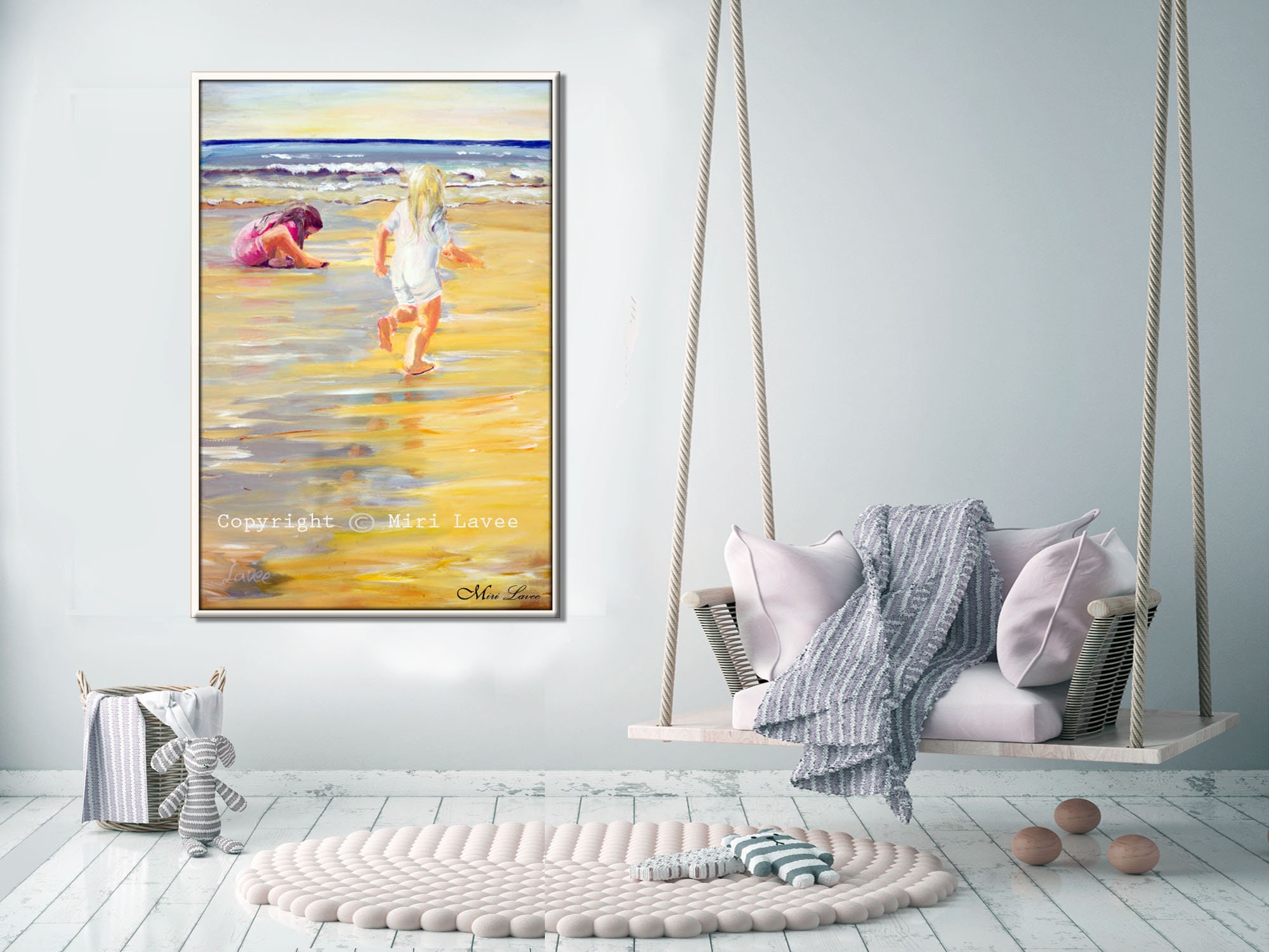 Coastal Painting Large Beach Painting Seascape Painting - Etsy