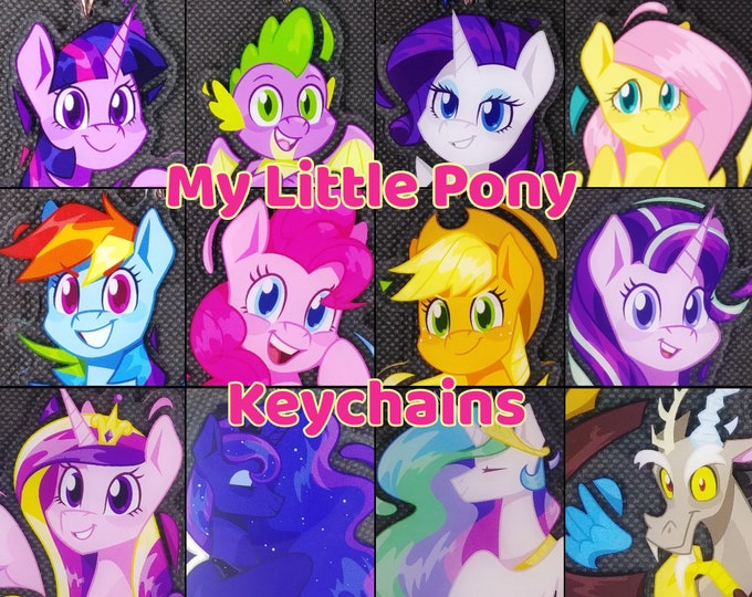 MLP Pony Mini Acrylic Charms - Etsy