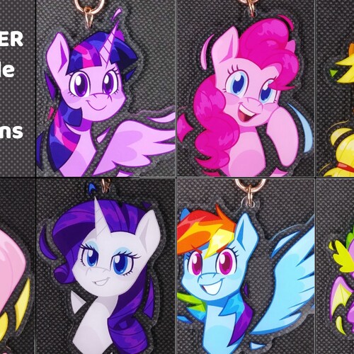 My Little Pony Snap Hair Clips Pack of 2 Blue Rainbow | Etsy
