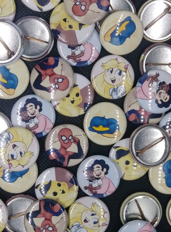 Fanart Button Badges | Etsy
