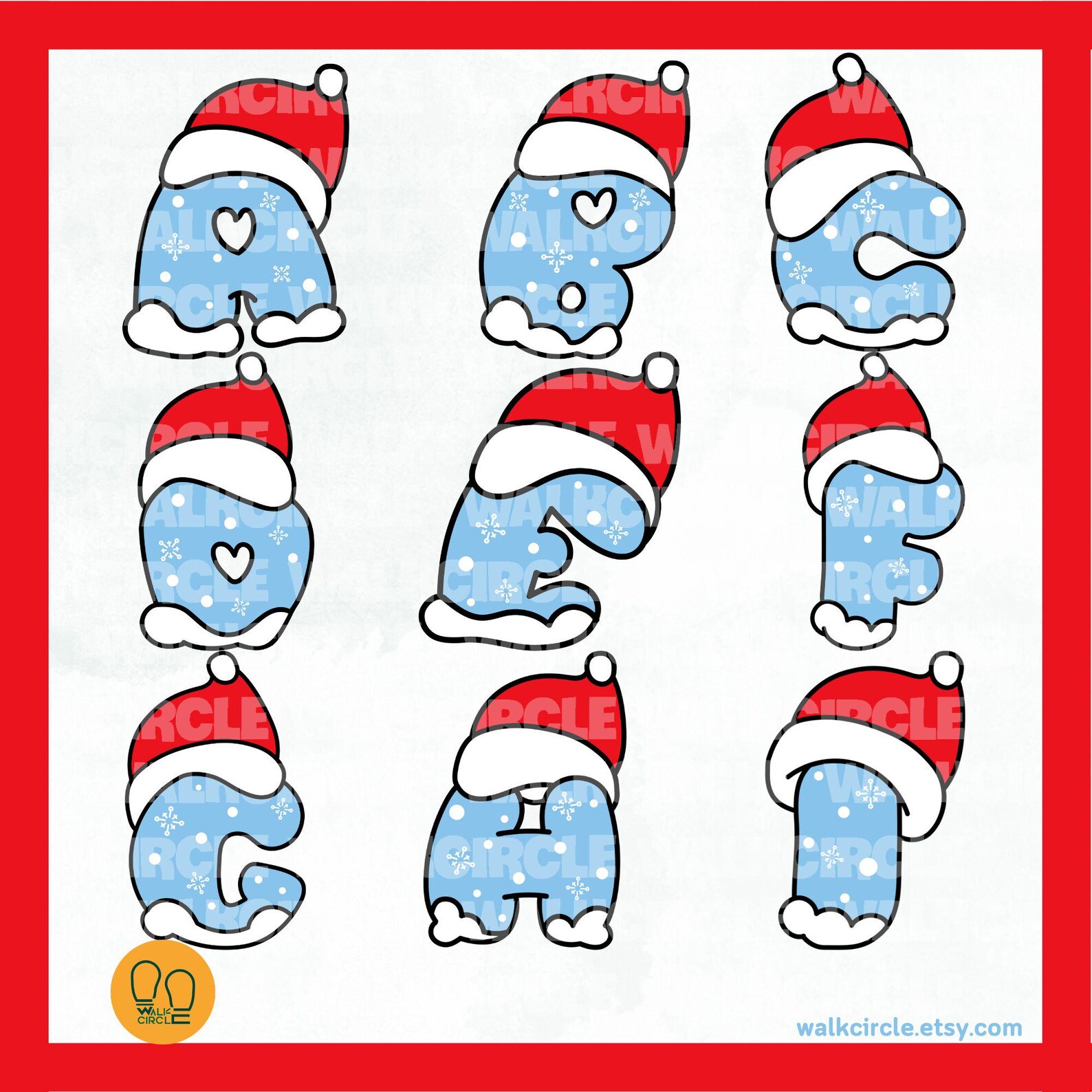 Santa Hat Alphabet Santa Claus Cartoon Christmas Clipart Christmas PNG ...