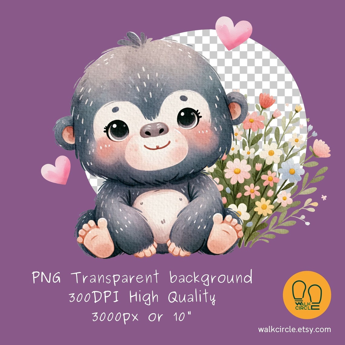 Watercolor Animal Alphabet Babies Clipart. Alphabet Animal Nursery Art ...