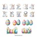 Easter Bunny, Easter Alphabet, Alphabet Watercolor, Easter Eggs Png ...