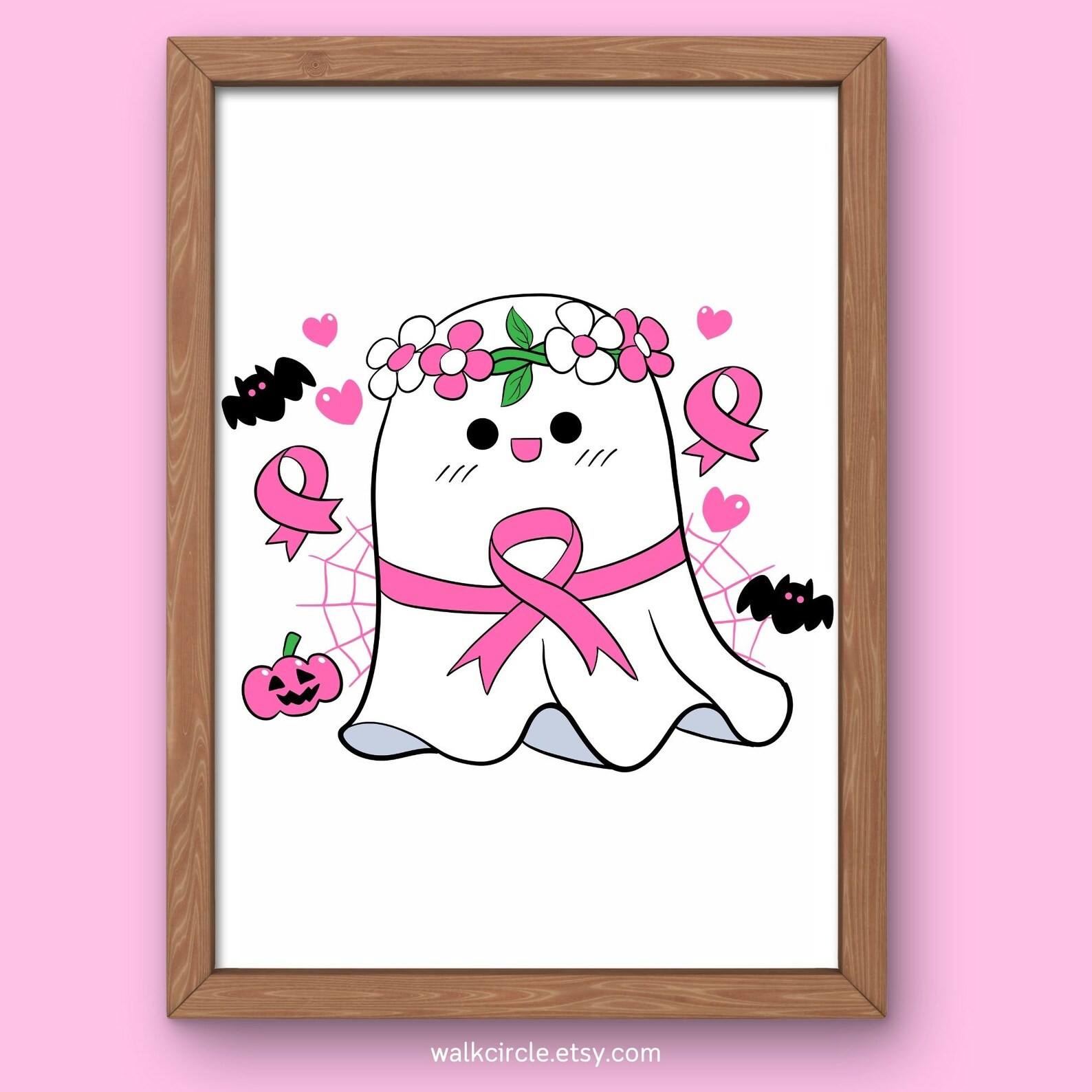 Breast Cancer Ghost Groovy Png, Breast Cancer Png, Breast Cancer ...