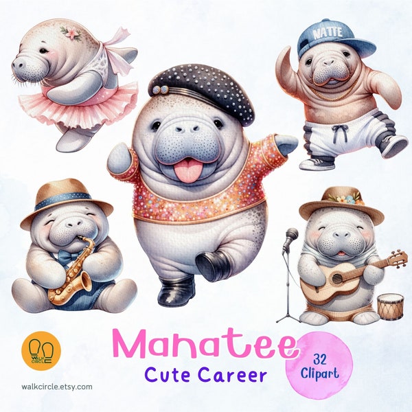 Manatee Clipart Png Manatee Clipart for T-shirt Cute Manatee Clipart ...