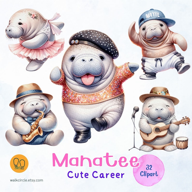 Manatee Clipart Manatee Clipart Shirt Cute Manatee Clipart Manatee ...