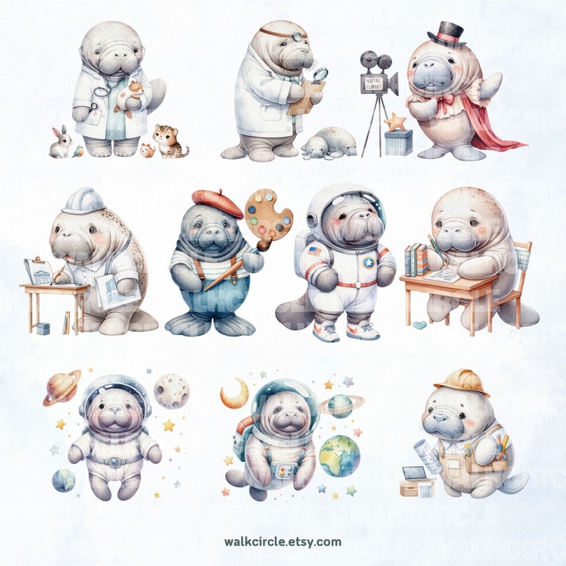 Manatee Clipart Manatee Clipart Shirt Cute Manatee Clipart Manatee ...