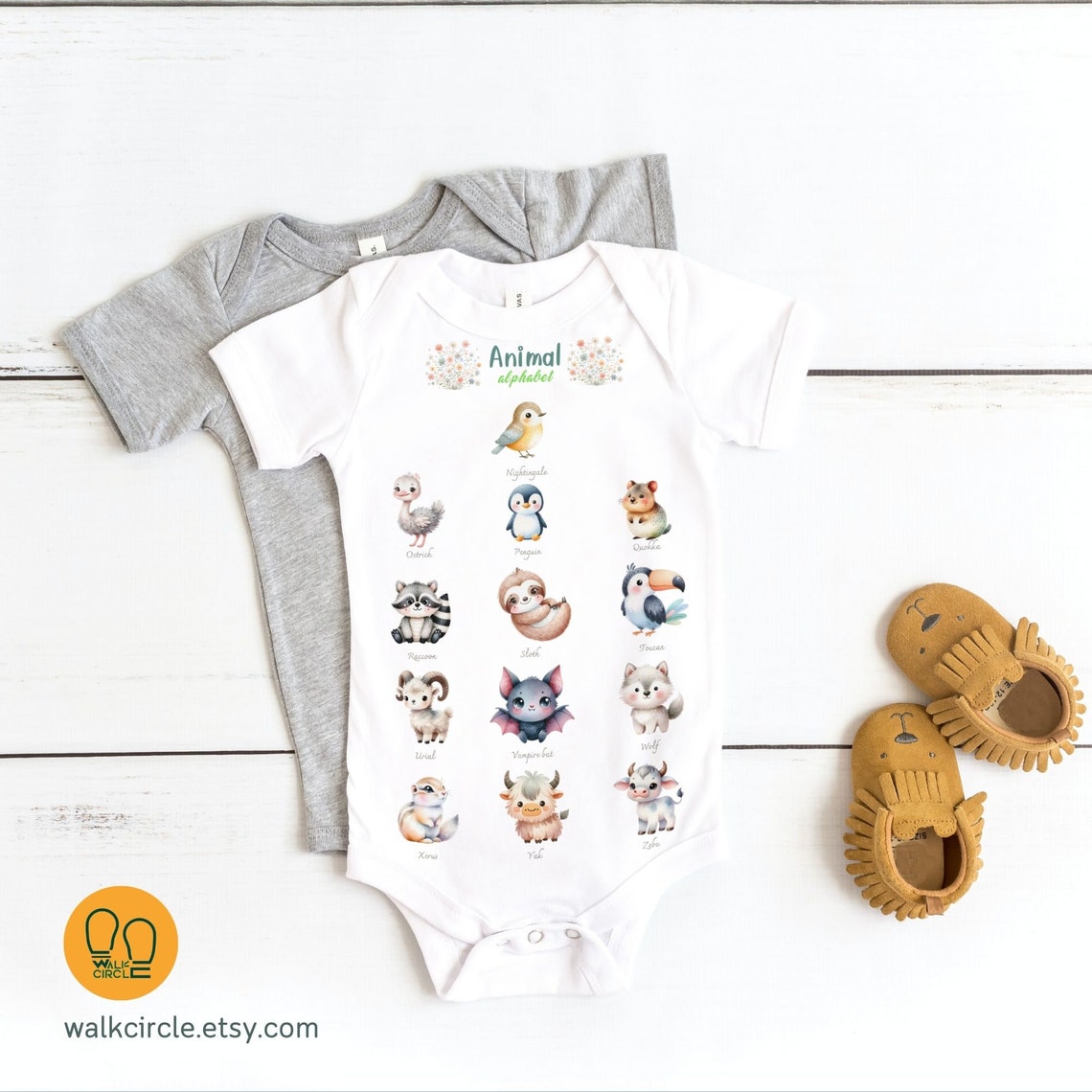 Watercolor Animal Alphabet Babies Clipart. Alphabet Animal Nursery Art ...