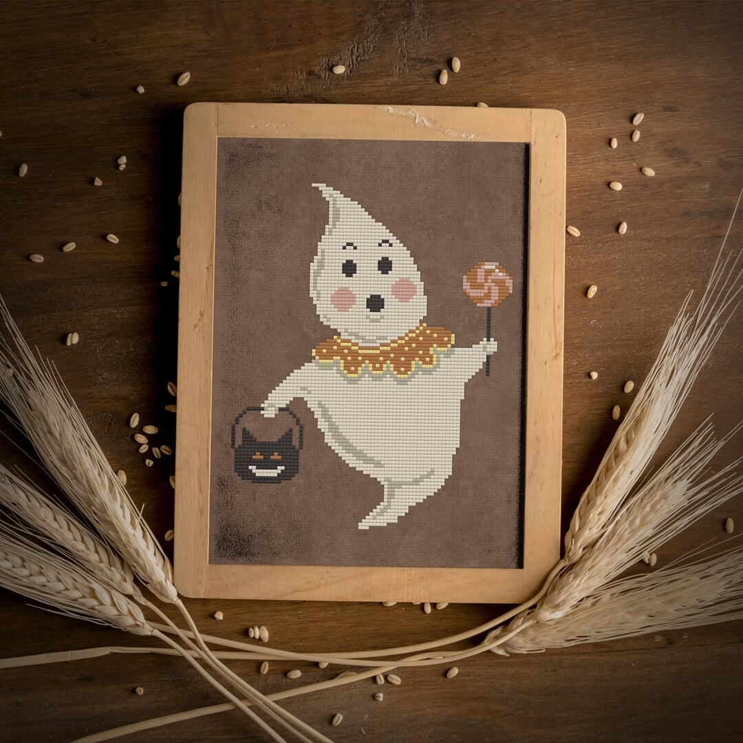 Barnaby the Ghost Cross Stitch Pattern - Etsy