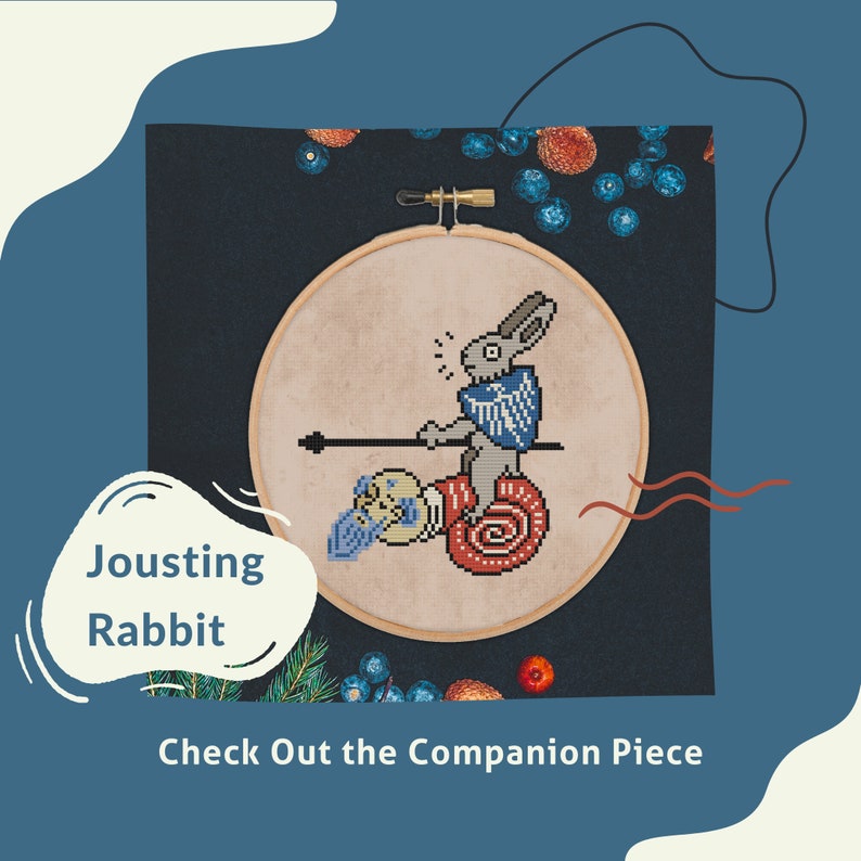 Jousting Dog Cross Stitch Pattern - Etsy