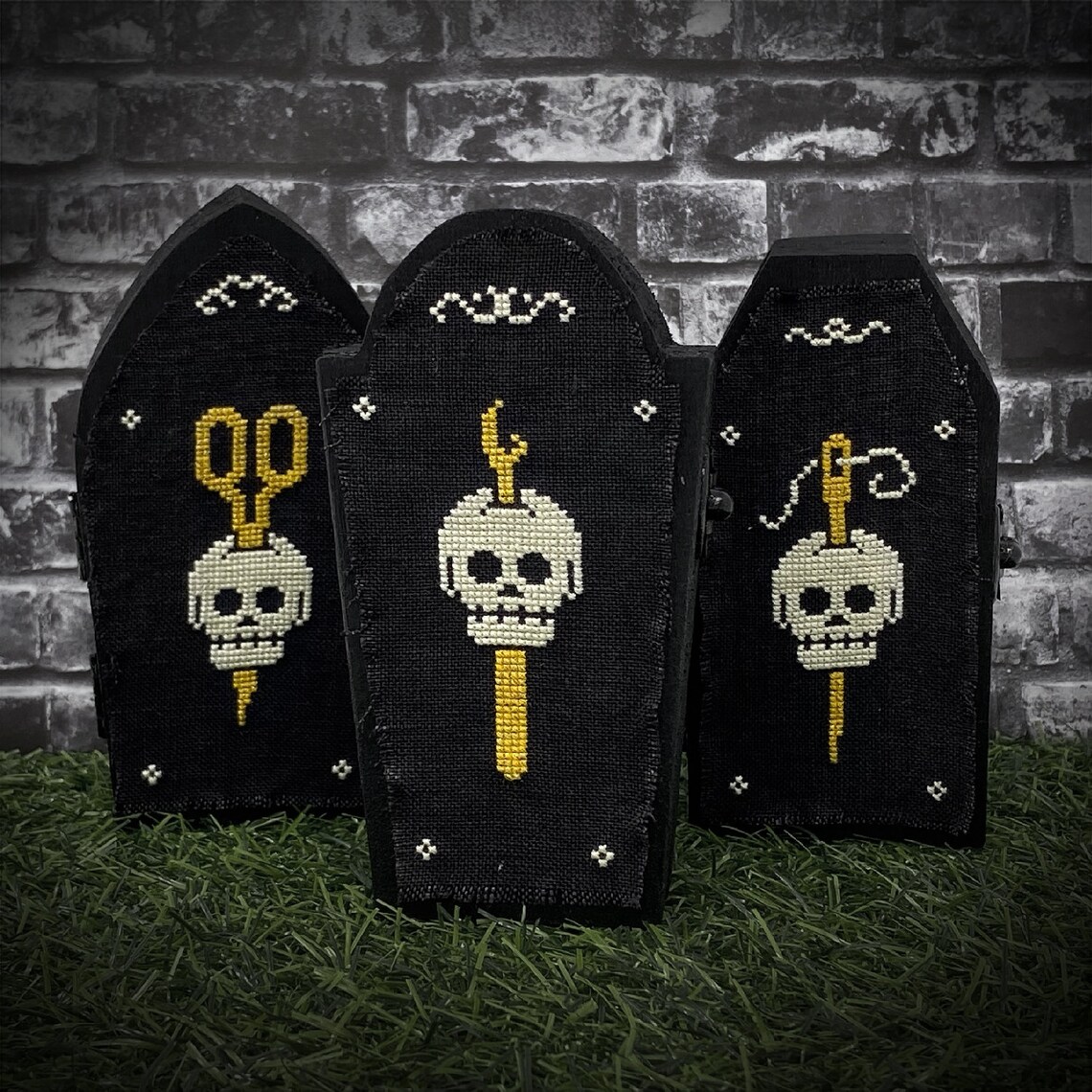 Stitching Coffins Cross Stitch Patterns - Etsy