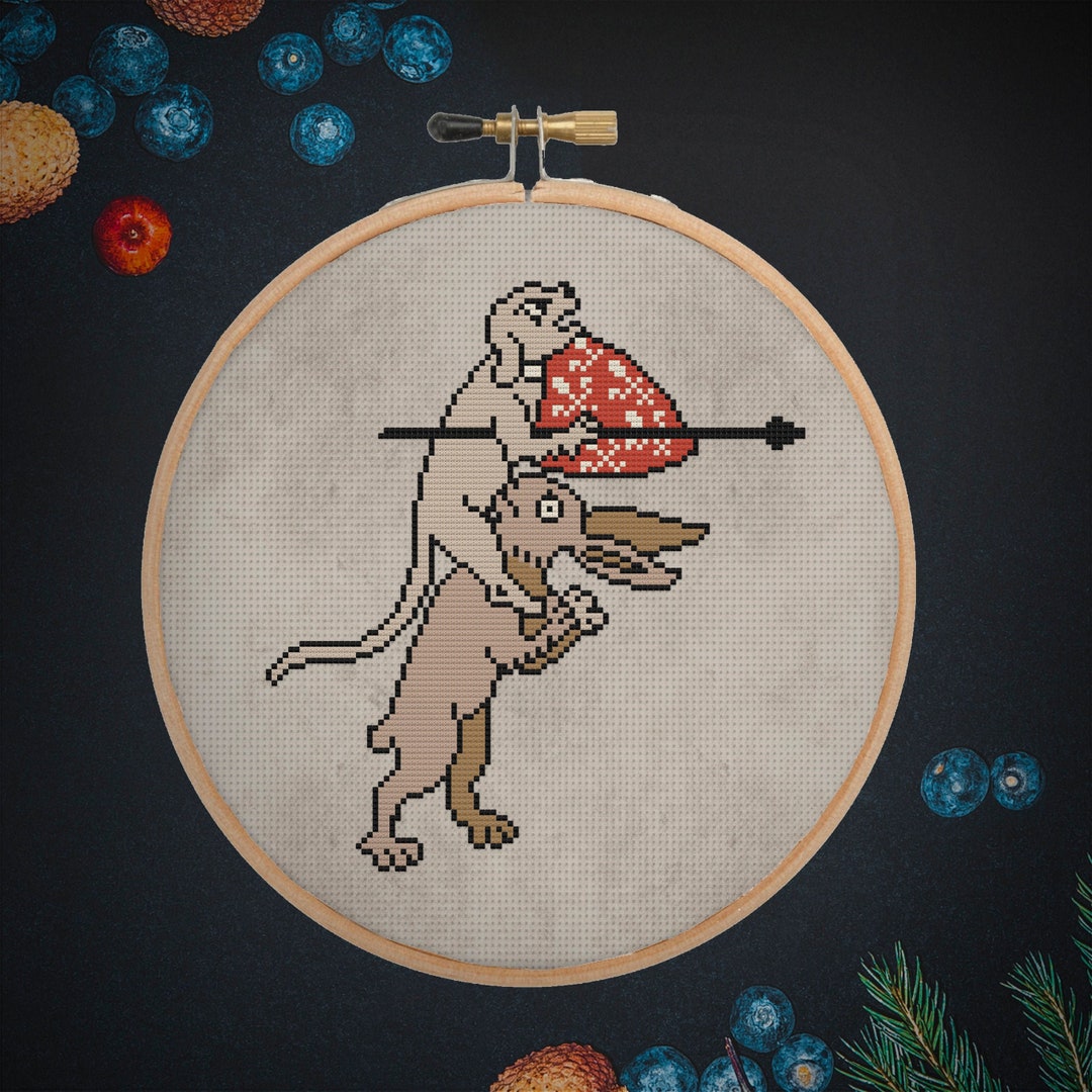Jousting Dog Cross Stitch Pattern - Etsy