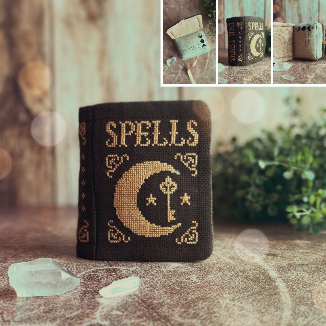 Book of Spells Pincushion Cross Stitch Pattern | Etsy