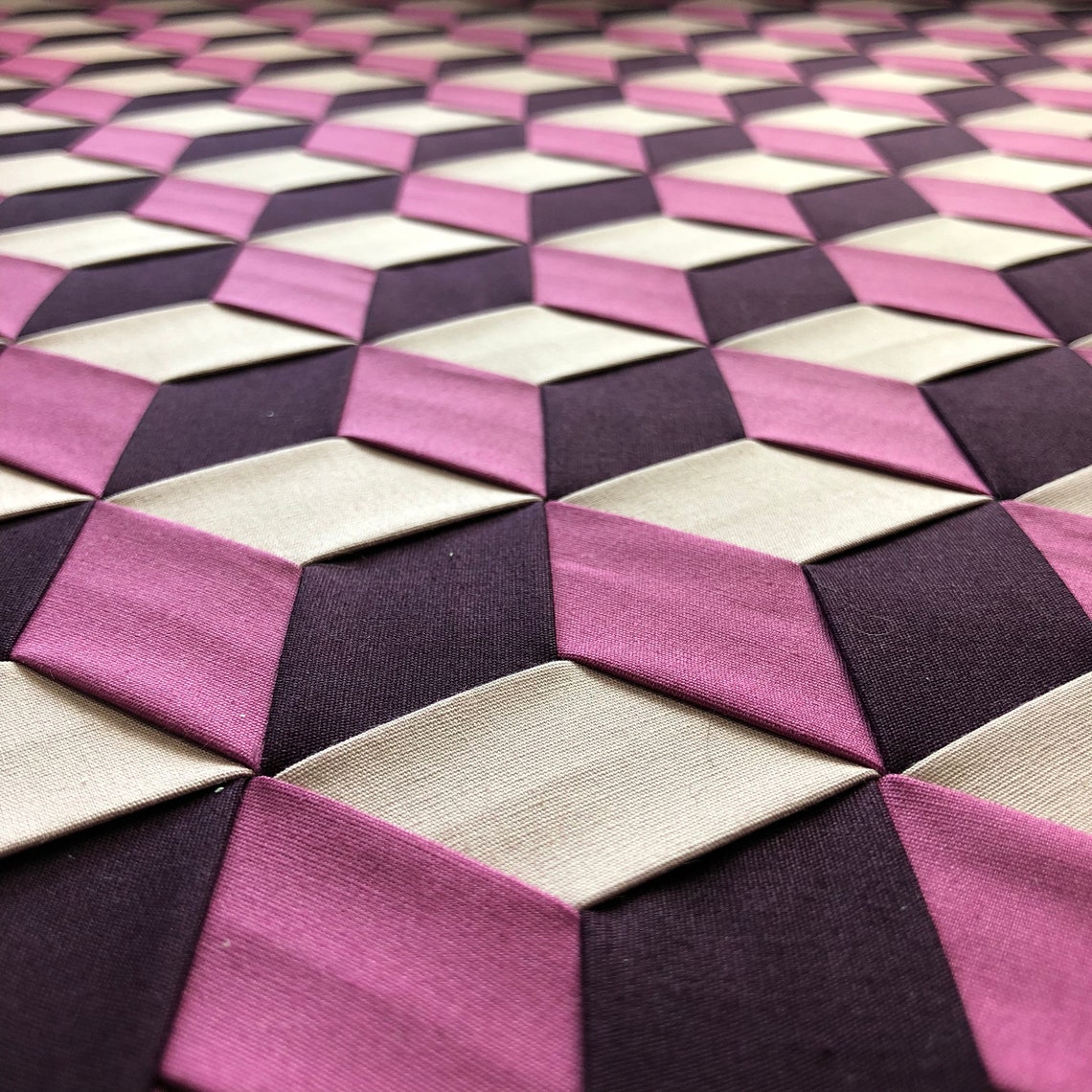 Tumbling Blocks Weave Pattern by Mister Domestic - Etsy