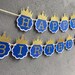 Royal Prince Birthday Banner royal blue and gold birthday | Etsy