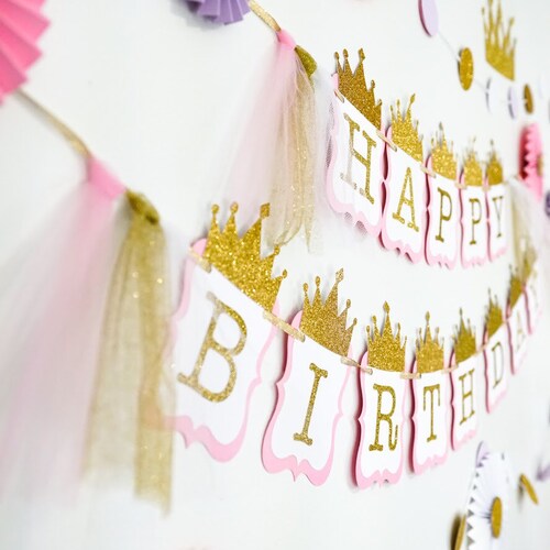 Princess Photo Banner Princess First Birthday Decor - Etsy