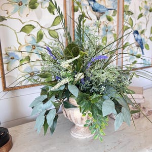 Greenery Foyer Table Greenery Centerpiece, Greenery Arrangement for ...