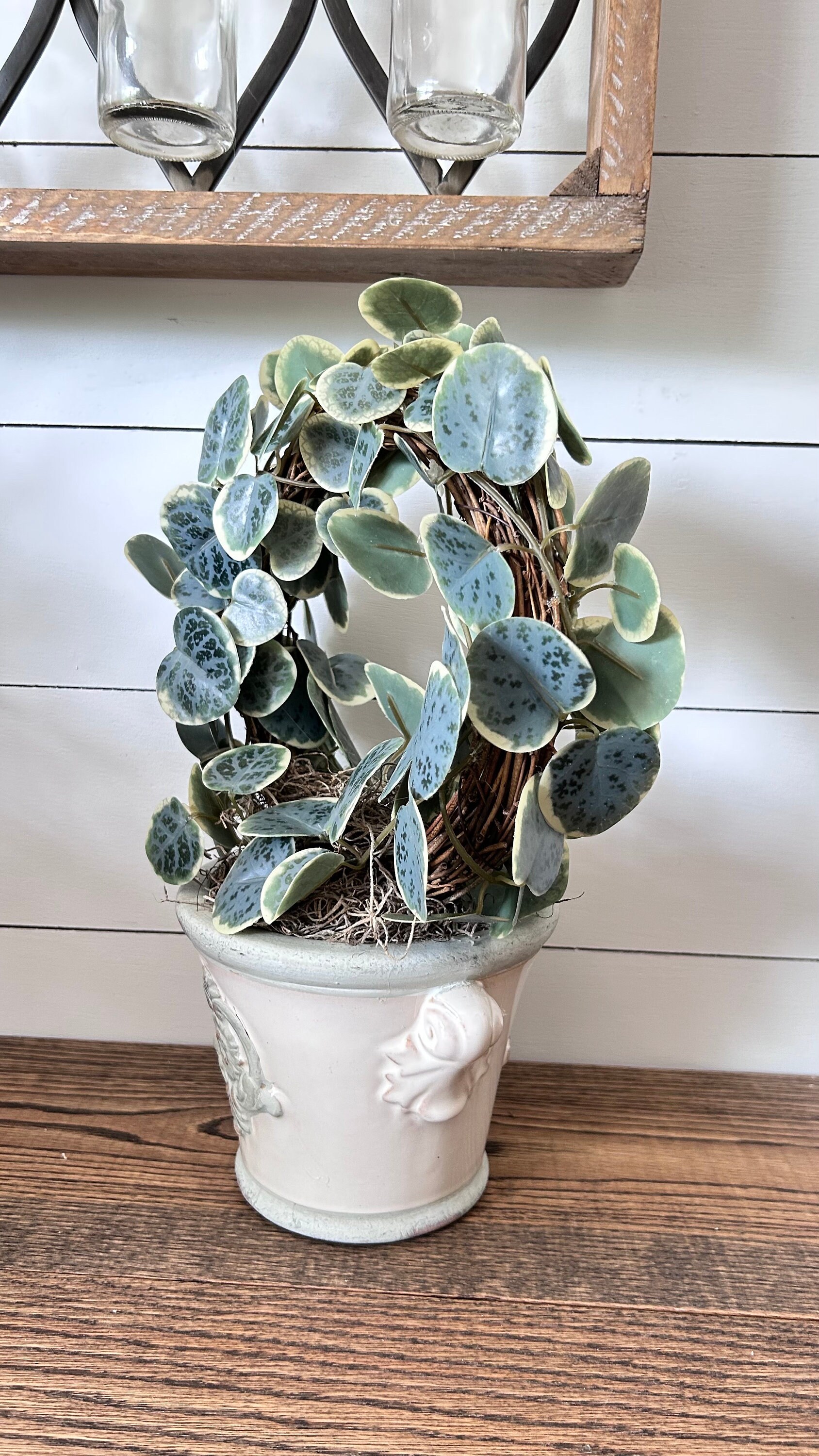 Greenery Topiary, Tabletop Topiary, Greenery Centerpiece, French ...