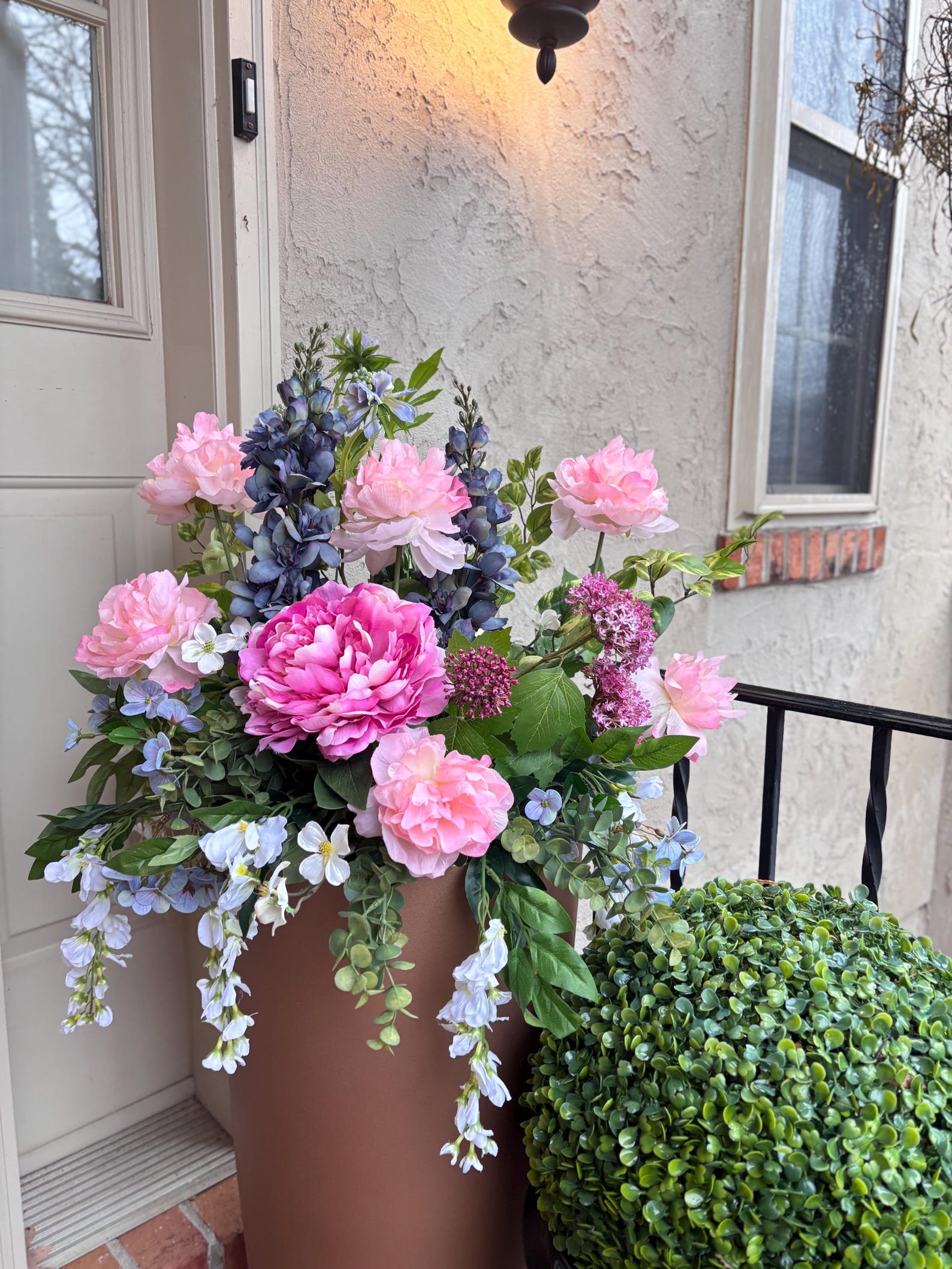 Pink Peony Urn Filler, Spring Floral Arrangement - Etsy