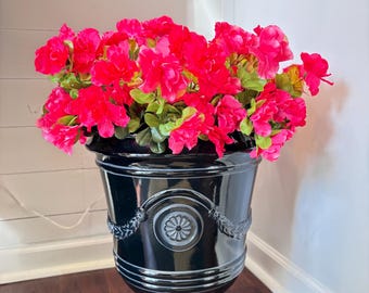 Faux Plant Urn Filler, Spring and Summer Front Porch Urn Drop in ...