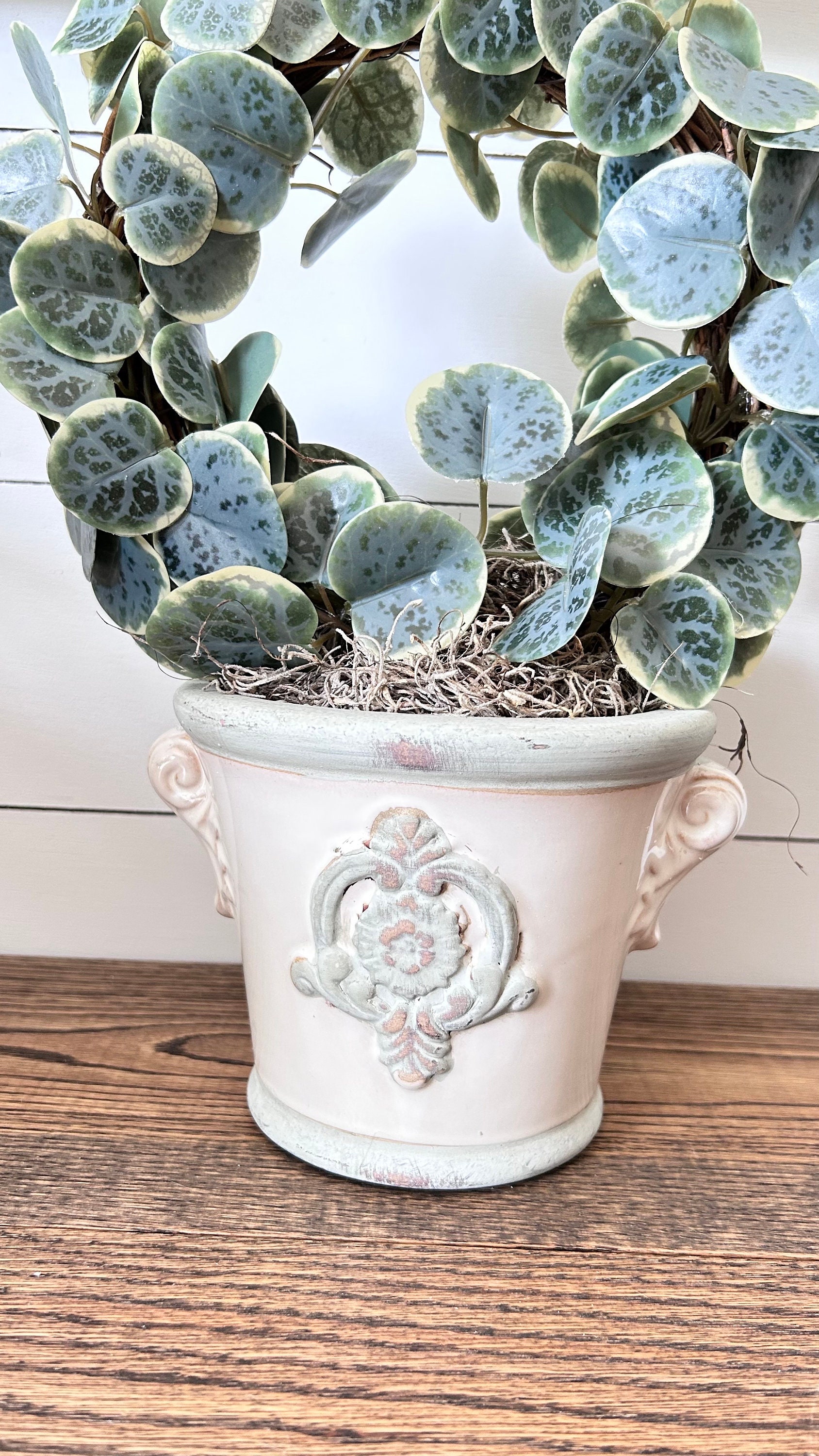 Greenery Topiary, Tabletop Topiary, Greenery Centerpiece, French ...