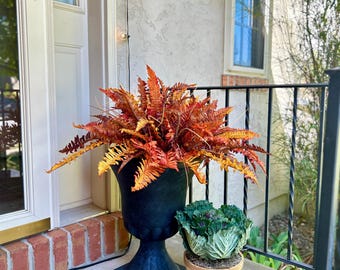 Fall Front Porch Planter, Fall Urn Filler for Outdoors, Fall Floral ...