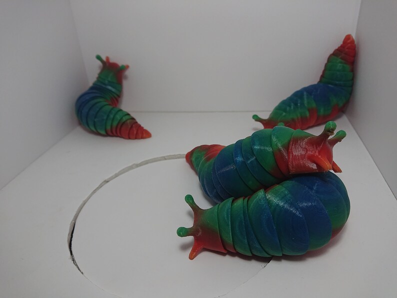 Articulated 3D Printed 6 Inch Slug - Etsy