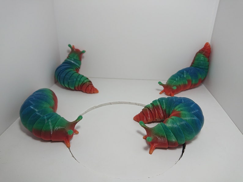 Articulated 3D Printed 6 Inch Slug - Etsy