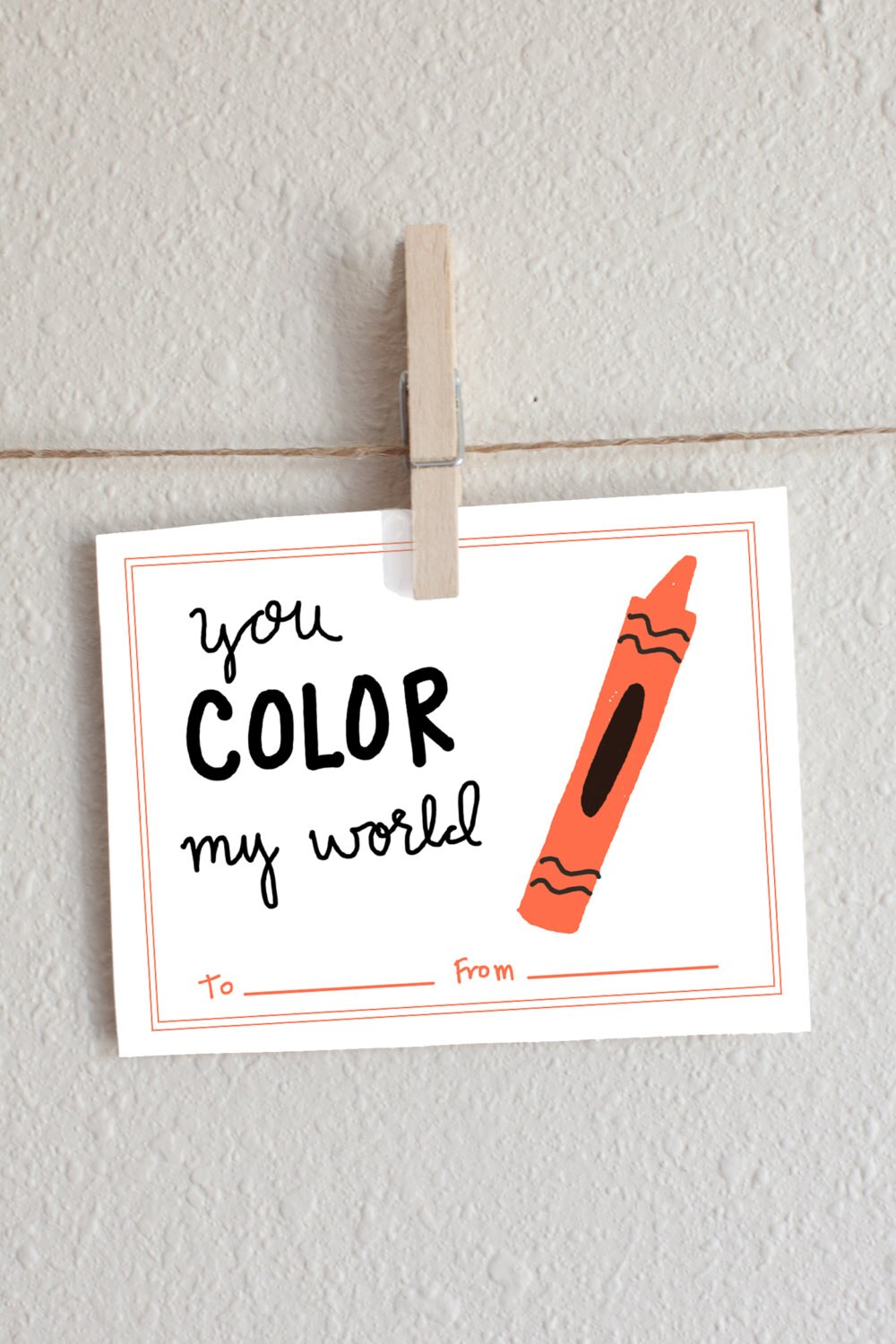 Kid's Valentine's Day Cards - Gender Neutral - Printable Valentines Day ...