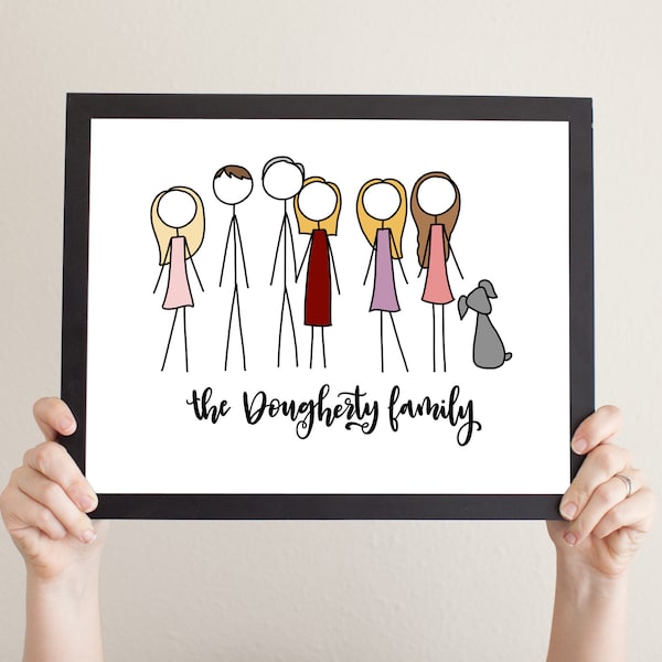 Stick Figure Family - Etsy