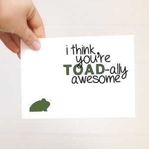 You're Toad-ally Awesome 5x7 Printable Card DIY Greeting Card Romantic ...