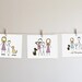 Custom Simple Stick Figure Wedding Portrait - Bride and Maid of Honor ...