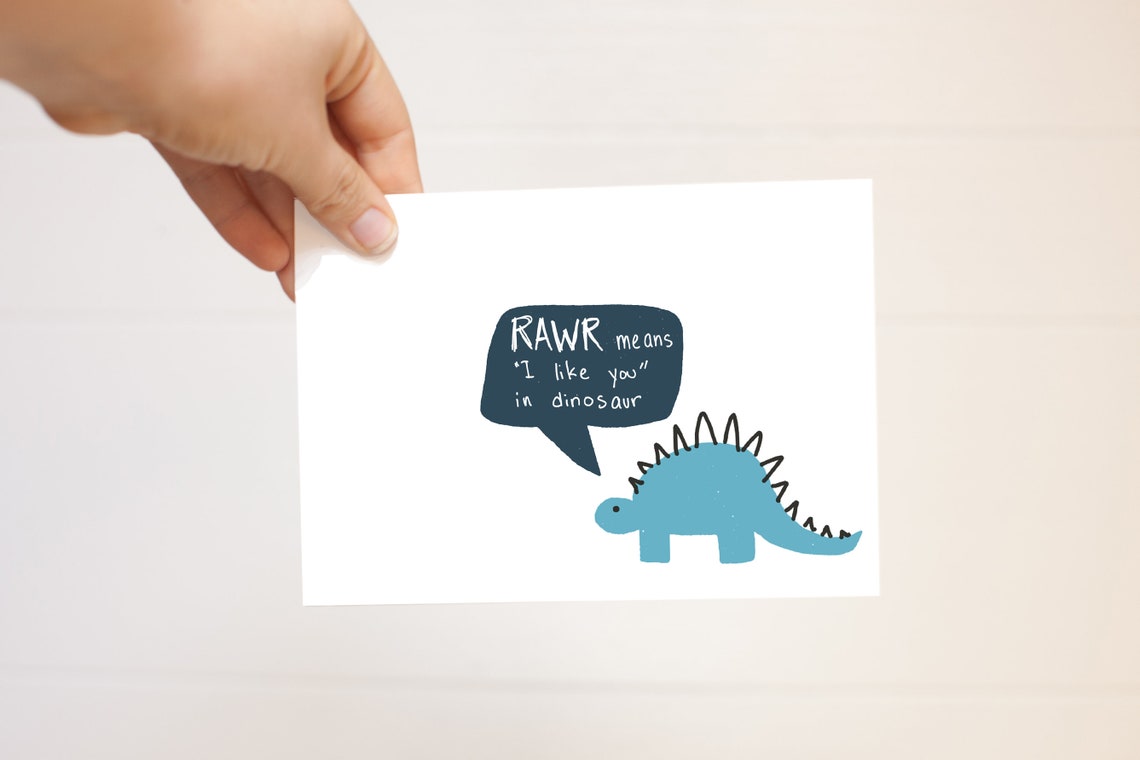 Dinosaur Pun Greeting Card Set – Printable DIY Cards (5x7) - Etsy