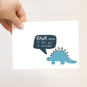 Dinosaur Pun Greeting Card Set – Printable DIY Cards (5x7) - Etsy