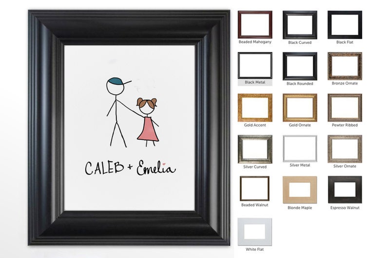 Custom Extra Large Group Stick Figure Family Portrait - Extended Family ...