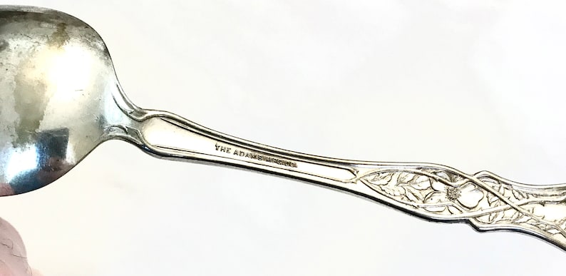 The Adams Mfg Co. Lg Spoons (2), Silverplate, Vintage - Etsy
