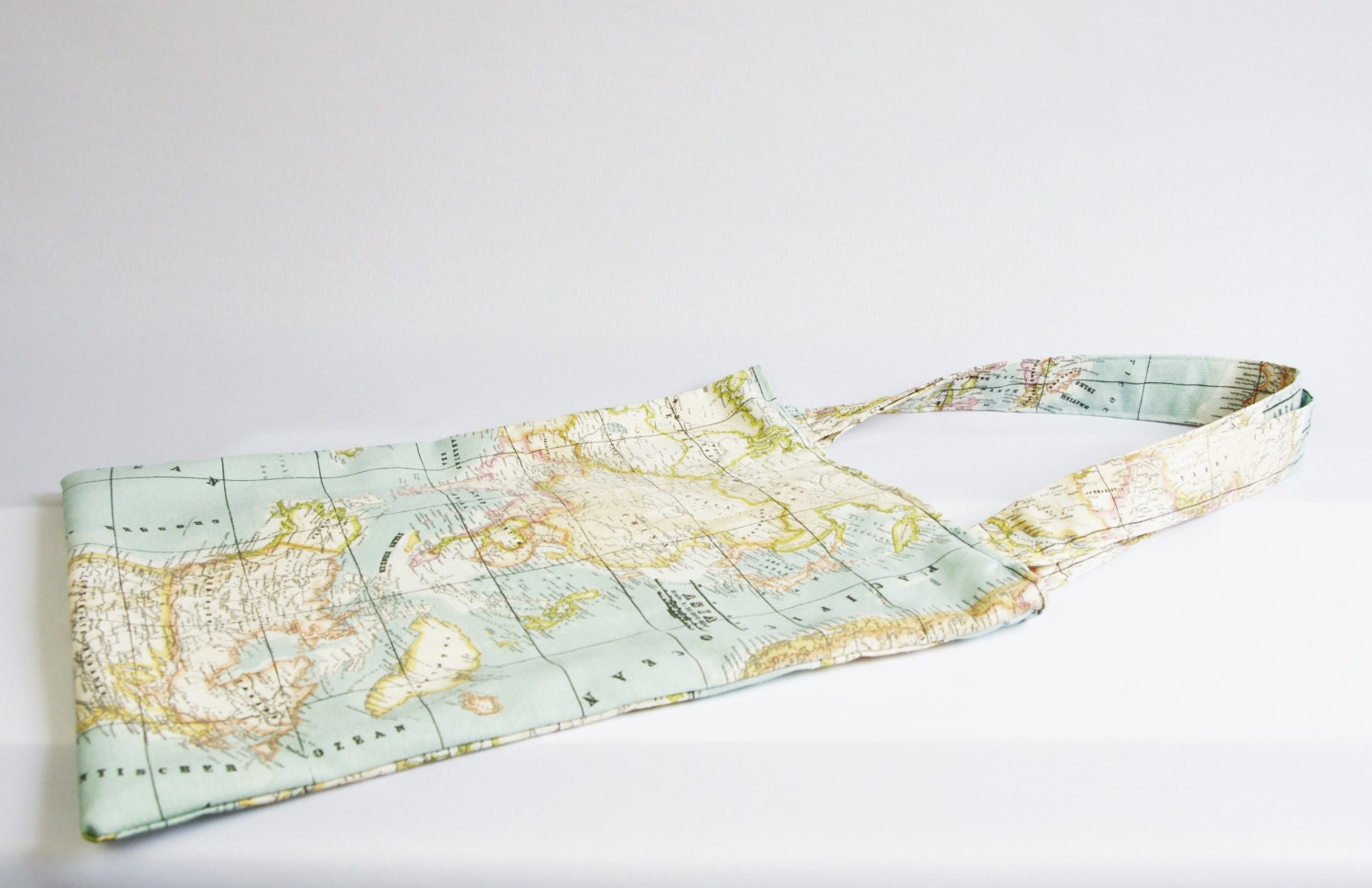 World Map Tote Bag, Atlas Market Bag, Yoga Bag, Gym Bag, Shoulder Bag ...
