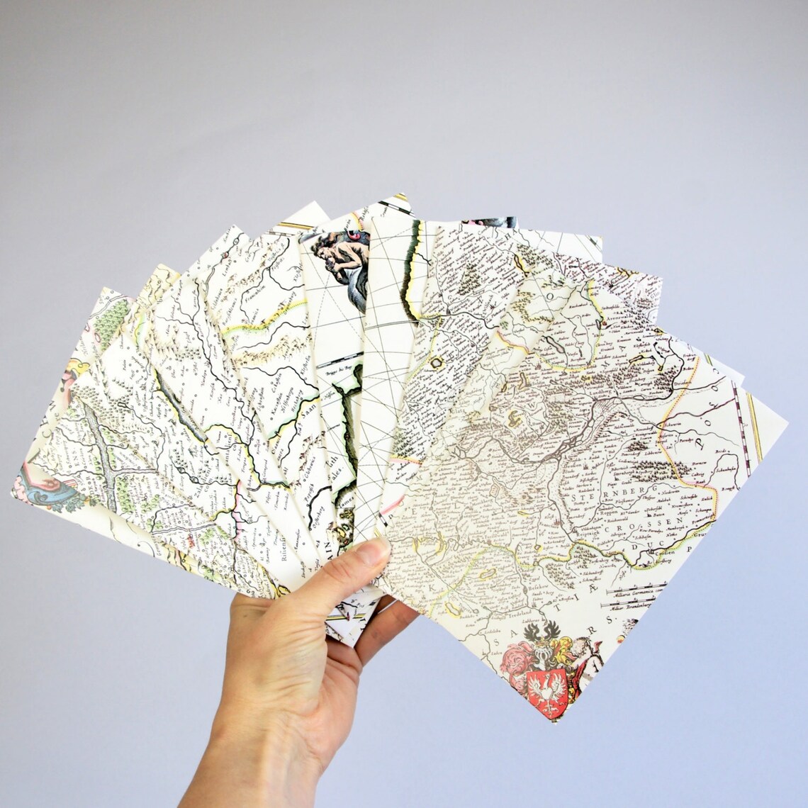 Set of 10 World Map Envelopes Wedding Invitation Greeting - Etsy
