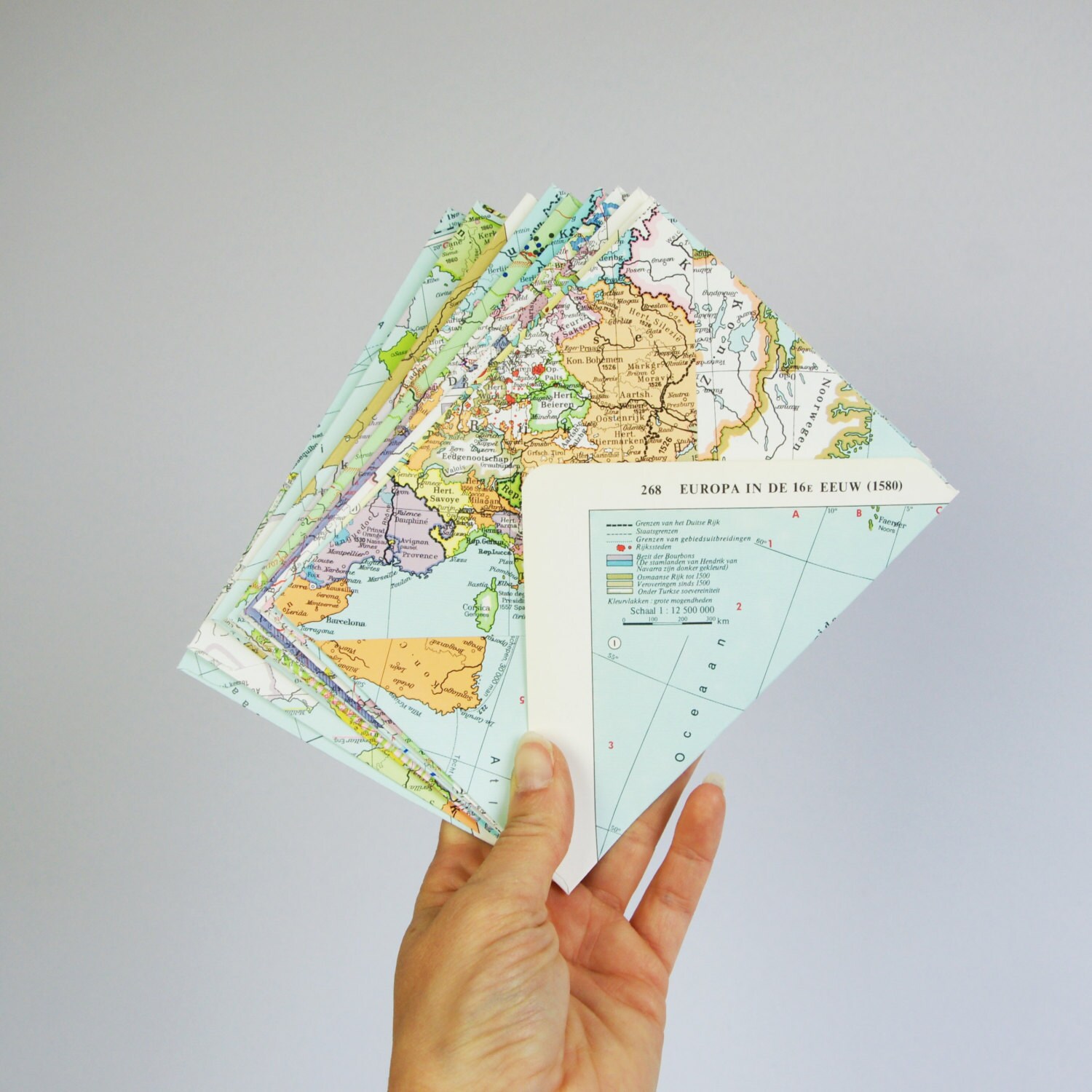 Set of 10 World Map Envelopes Wedding Invitation Envelopes - Etsy