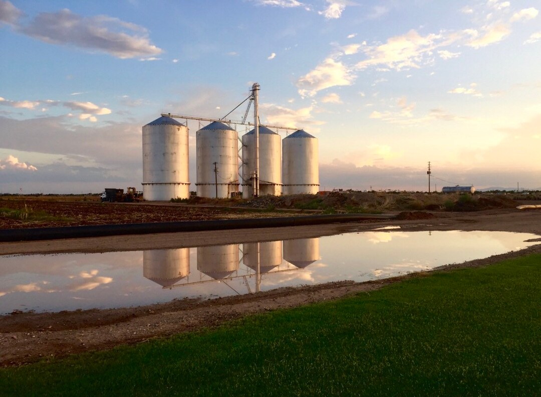 Silos Canvas Gilbert Arizona Sunset - Etsy