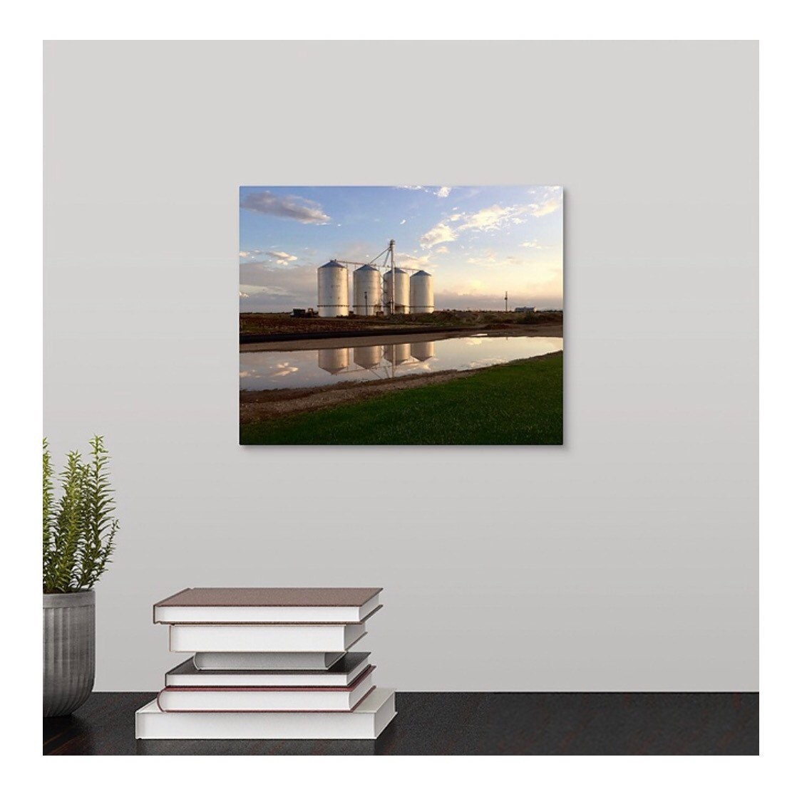 Silos Canvas Gilbert Arizona Sunset - Etsy