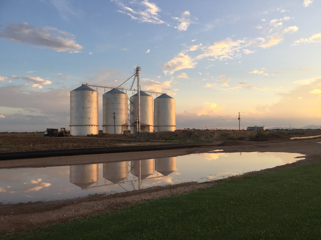 Sunset Phoenix Arizona Silo, Landscape Photograph, Gilbert, Fine Art ...