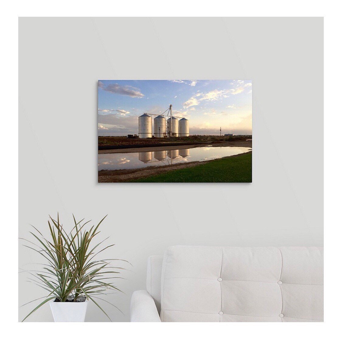 Silos Canvas Gilbert Arizona Sunset - Etsy